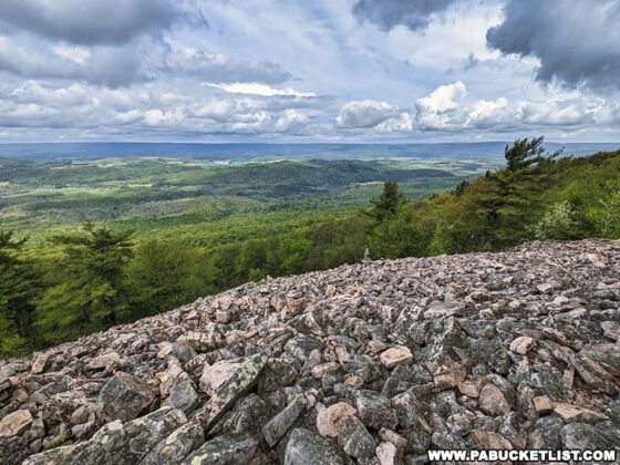 Exploring Sausser's Stone Pile in Huntingdon County