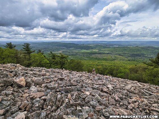 Exploring Sausser's Stone Pile in Huntingdon County