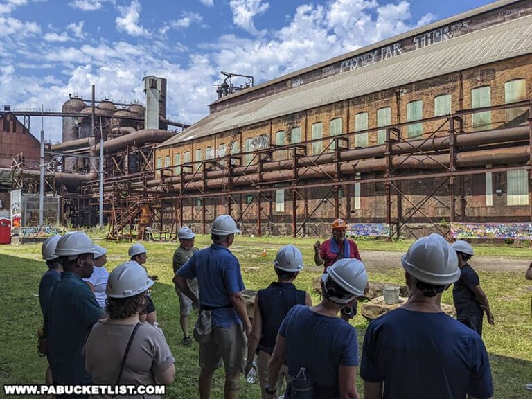 Exploring the Carrie Blast Furnaces in Pittsburgh