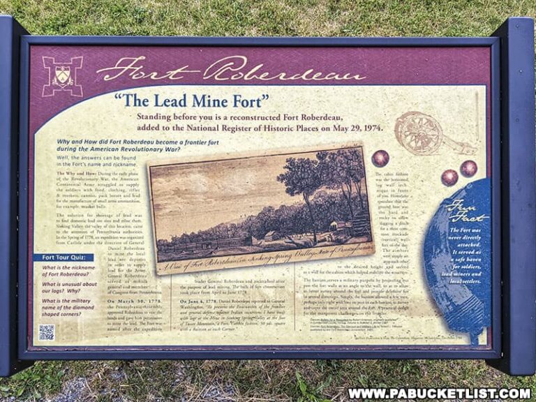 Exploring Fort Roberdeau in Blair County