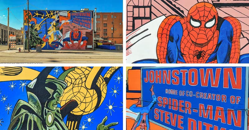 Visiting the Spider-Man Mural in Johnstown
