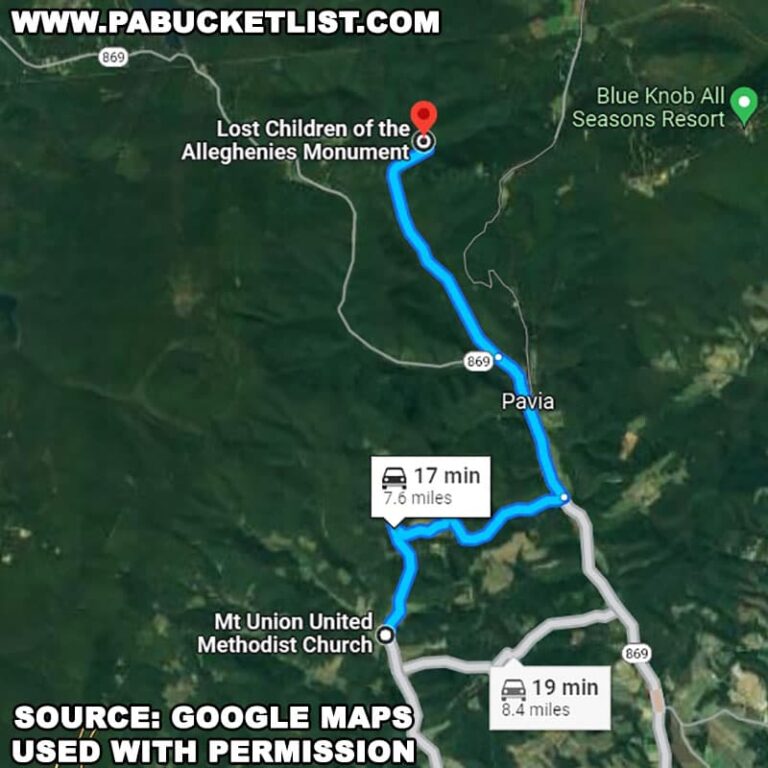 Visiting the Lost Children of the Alleghenies Monument