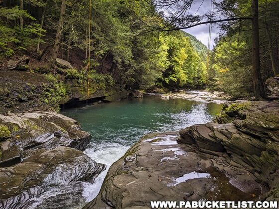 Exploring the Big Falls Swimming Hole in Tioga County