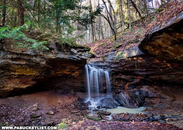 Exploring Frankfort Mineral Springs Falls in Beaver County