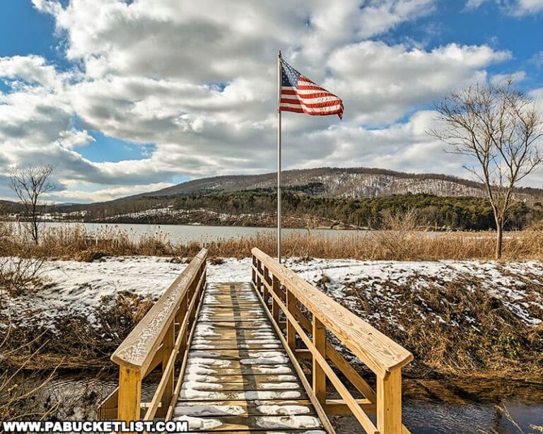 Hiking Hobie's Trail at Colyer Lake Near State College
