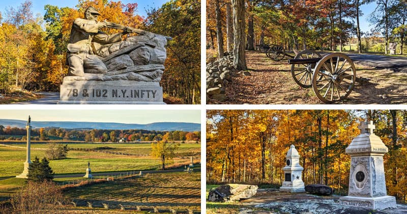 The Best Fall Foliage Views on the Gettysburg Battlefield - PA Bucket List