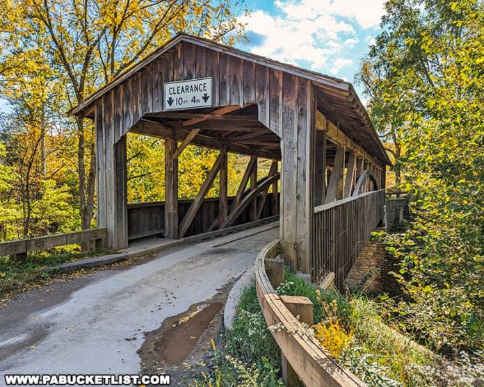 Exploring Knapp's Covered Bridge in Bradford County - PA Bucket List