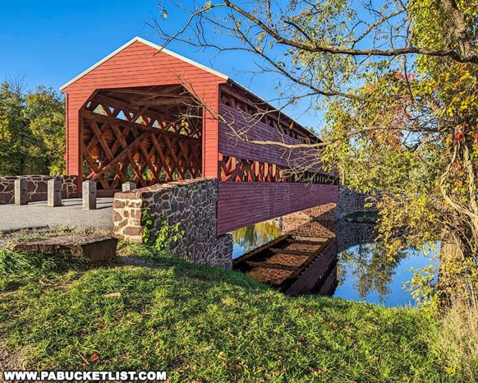 Exploring Sachs Covered Bridge near Gettysburg