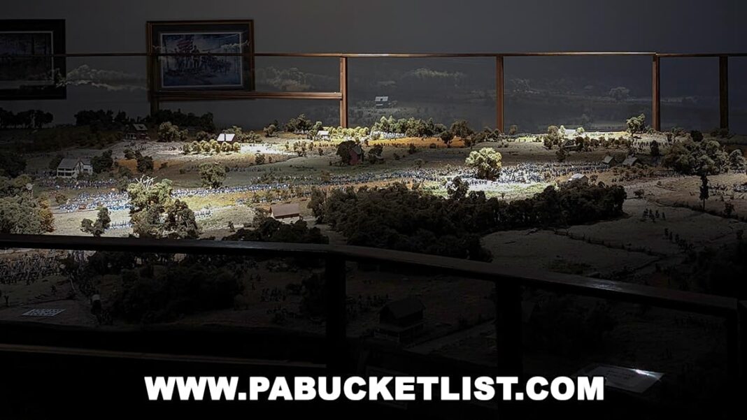 Exploring the Gettysburg Diorama and History Center - PA Bucket List