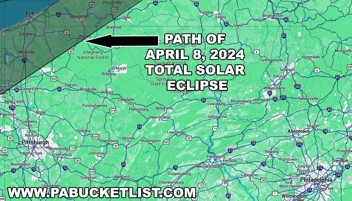 The April 2024 Total Solar Eclipse in PA | A Viewers' Guide - PA Bucket ...