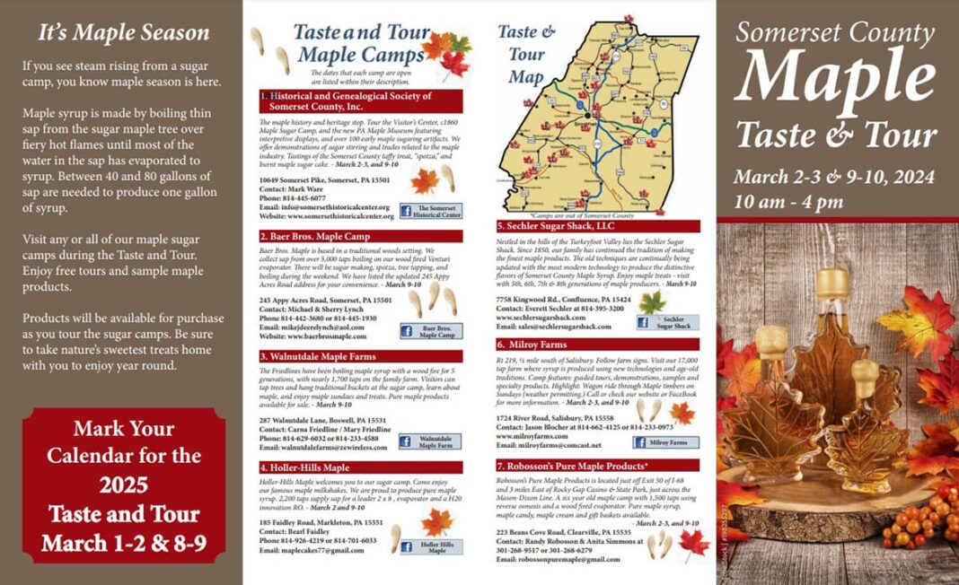 Somerset County Maple Taste & Tour Weekends: A Sweet Tradition