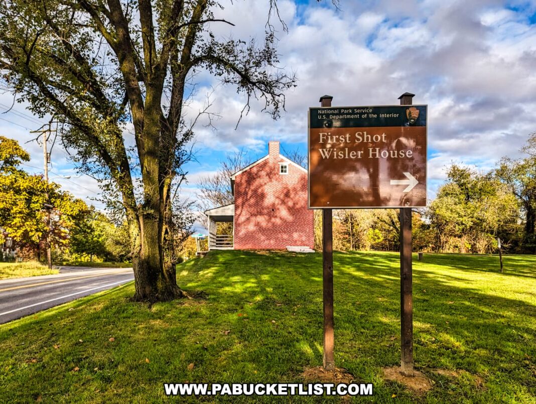 Exploring the Battle of Gettysburg First Shot Marker - PA Bucket List