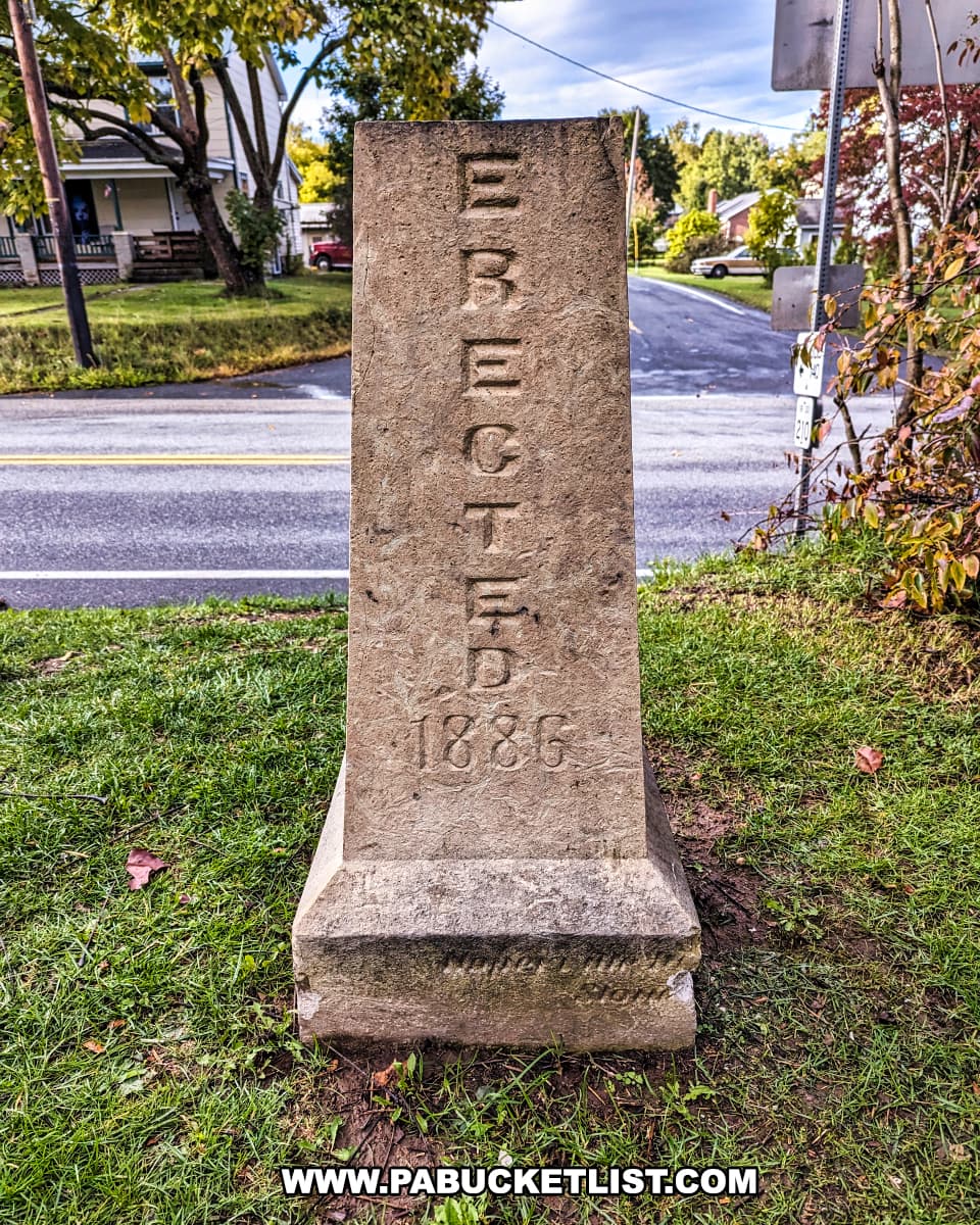 Exploring the Battle of Gettysburg First Shot Marker - PA Bucket List