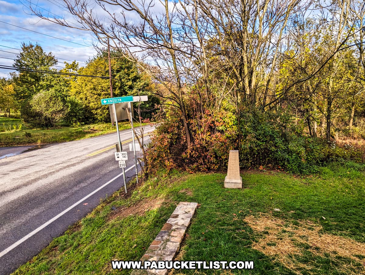 Exploring the Battle of Gettysburg First Shot Marker - PA Bucket List