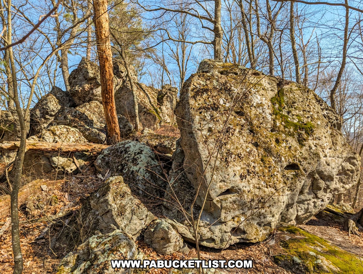 Exploring the Three Sisters Rock Formation in Huntingdon County - PA ...