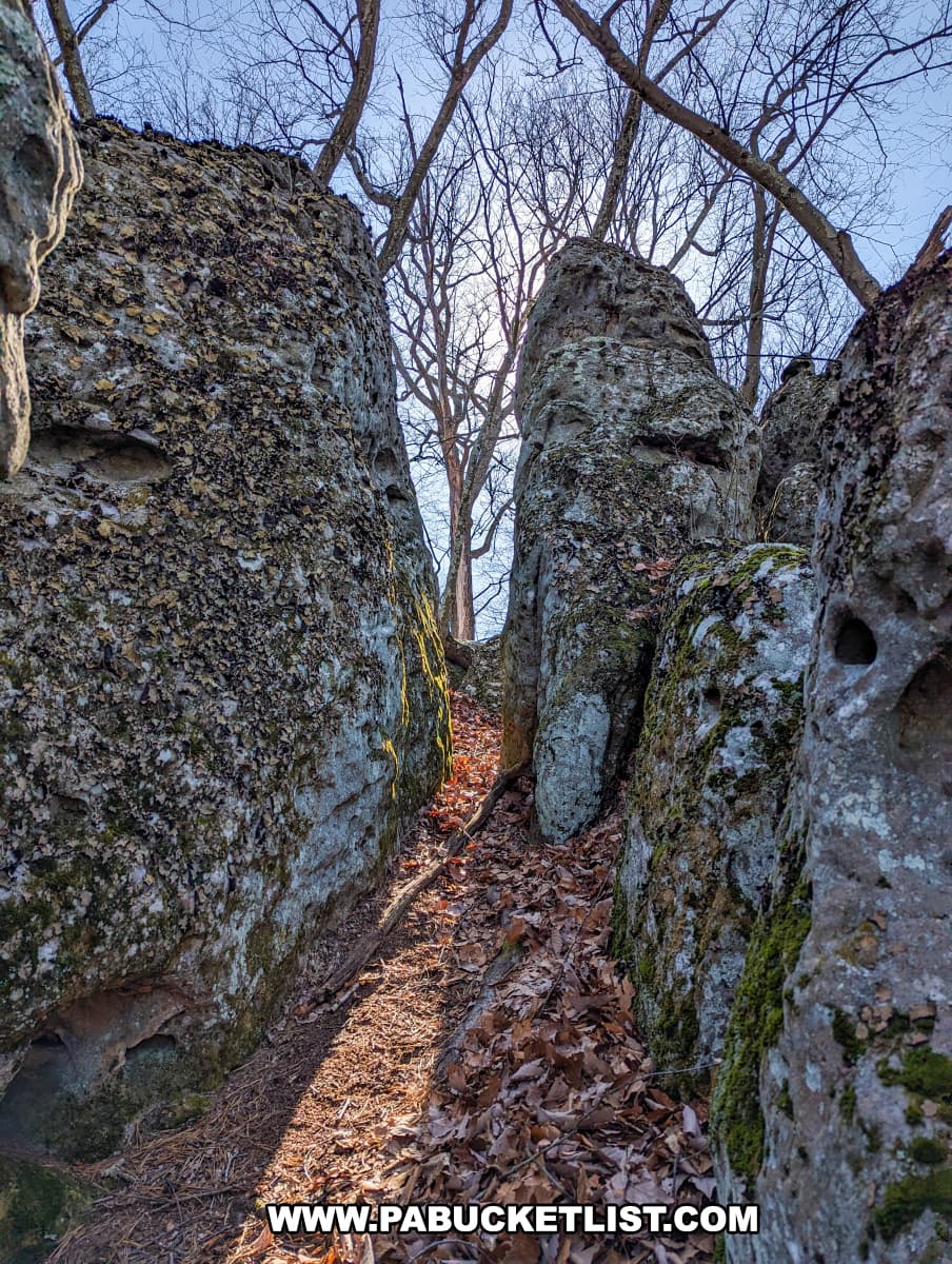Exploring the Three Sisters Rock Formation in Huntingdon County - PA ...