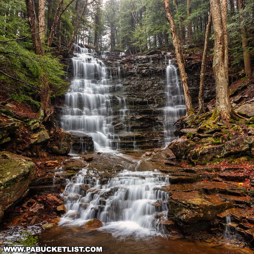 Buttermilk Falls Road Trip Across PA - PA Bucket List