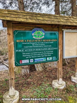 Exploring Resica Falls in Monroe County - PA Bucket List