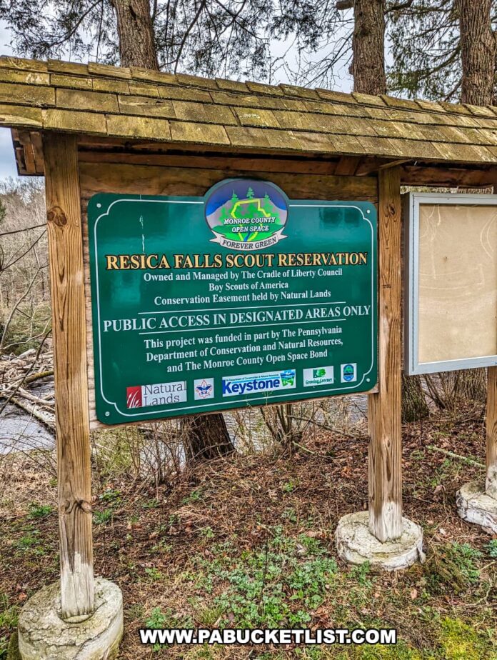 Exploring Resica Falls in Monroe County - PA Bucket List