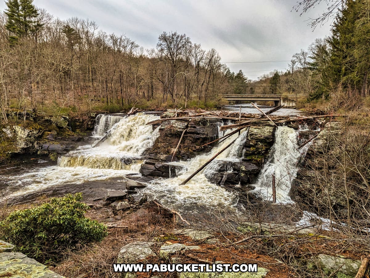 Exploring Resica Falls in Monroe County - PA Bucket List