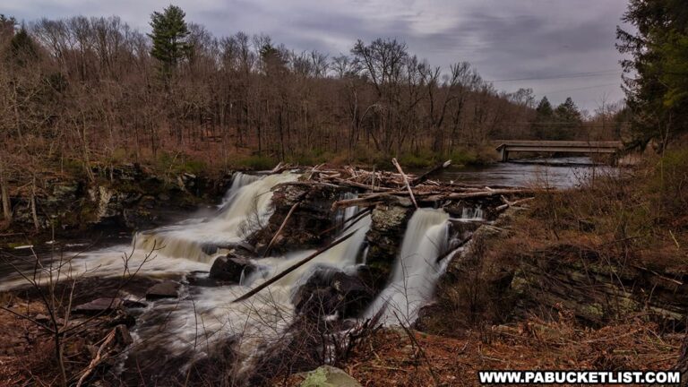 Exploring Resica Falls in Monroe County - PA Bucket List