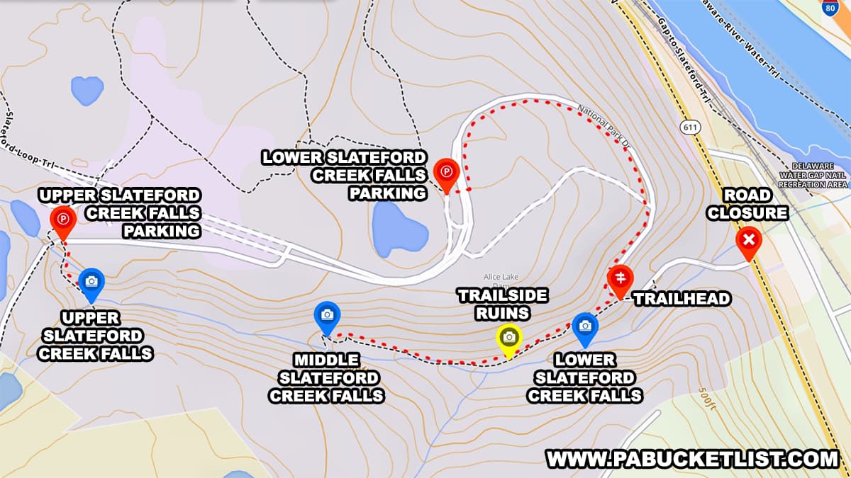 Exploring Slateford Creek Falls in Northampton County - PA Bucket List