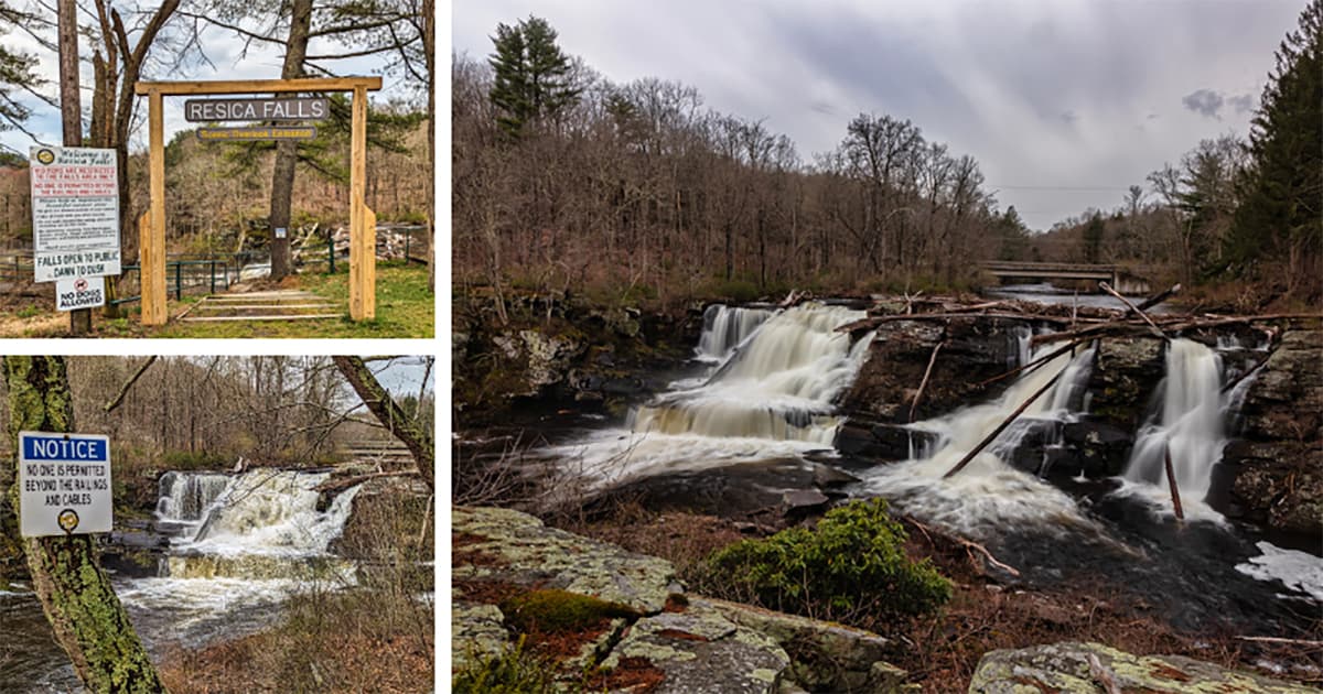 Exploring Resica Falls in Monroe County - PA Bucket List