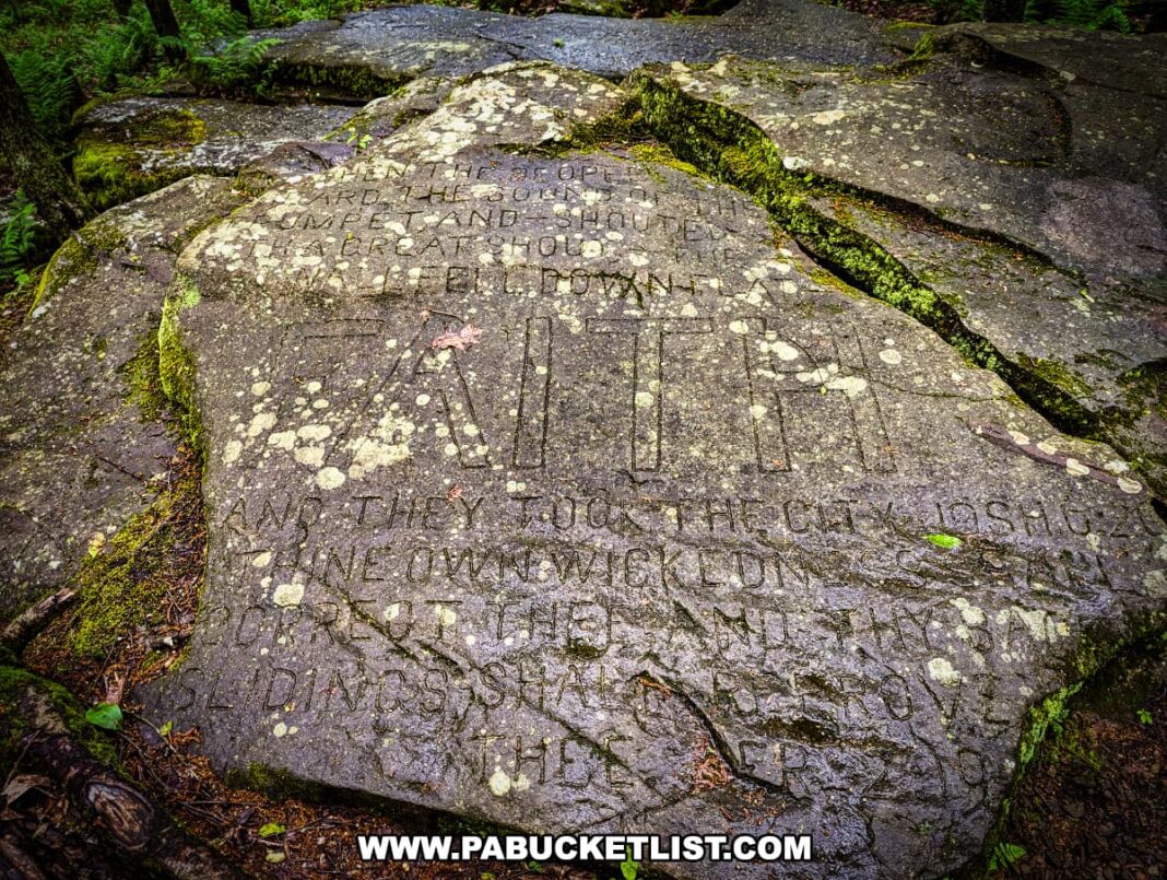 Exploring Scripture Rocks Heritage Park in Jefferson County - PA Bucket ...