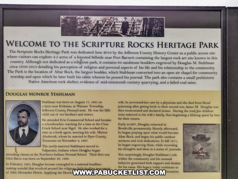 Exploring Scripture Rocks Heritage Park in Jefferson County - PA Bucket ...