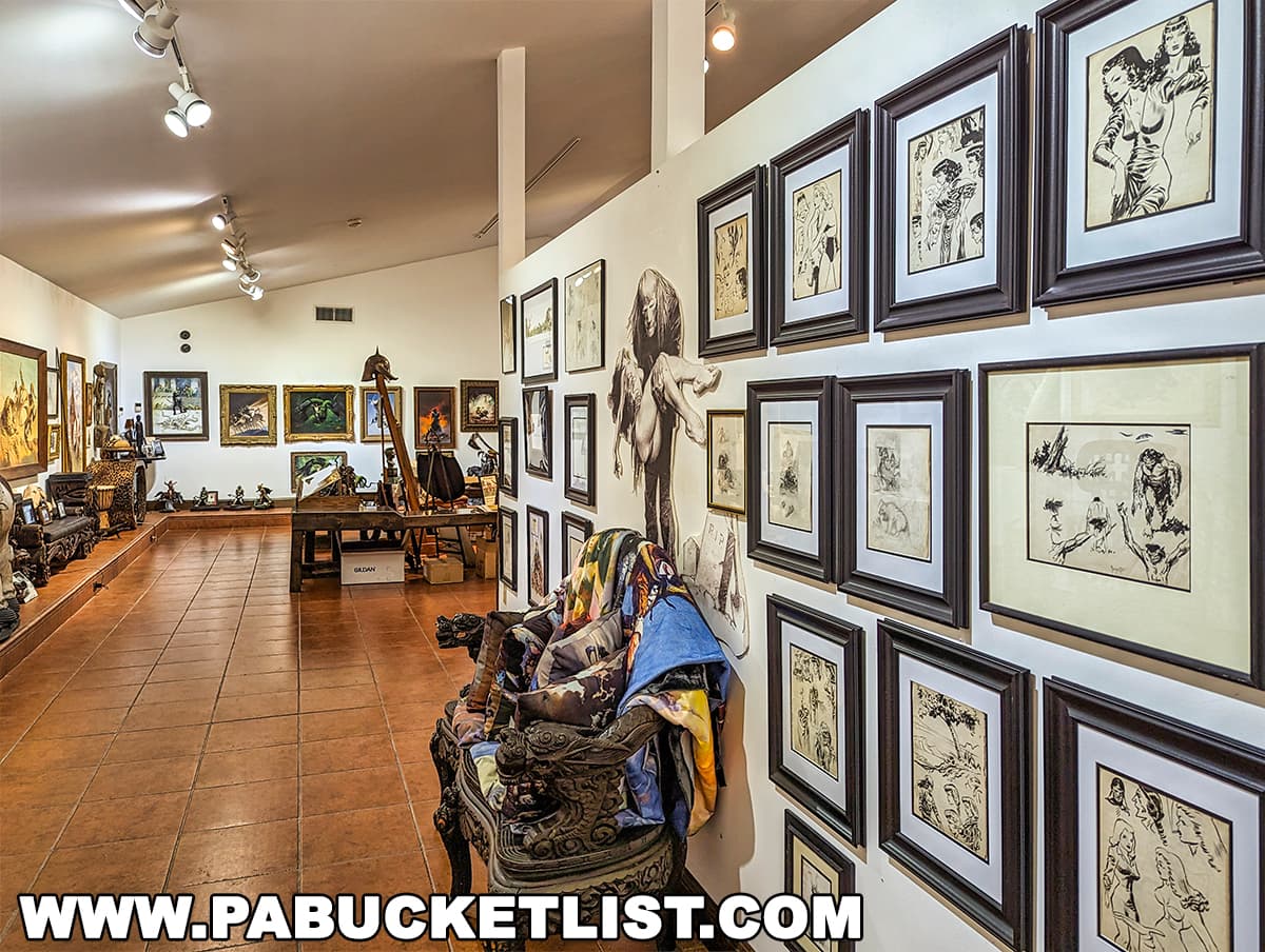 Exploring the Frazetta Art Museum in Monroe County - PA Bucket List