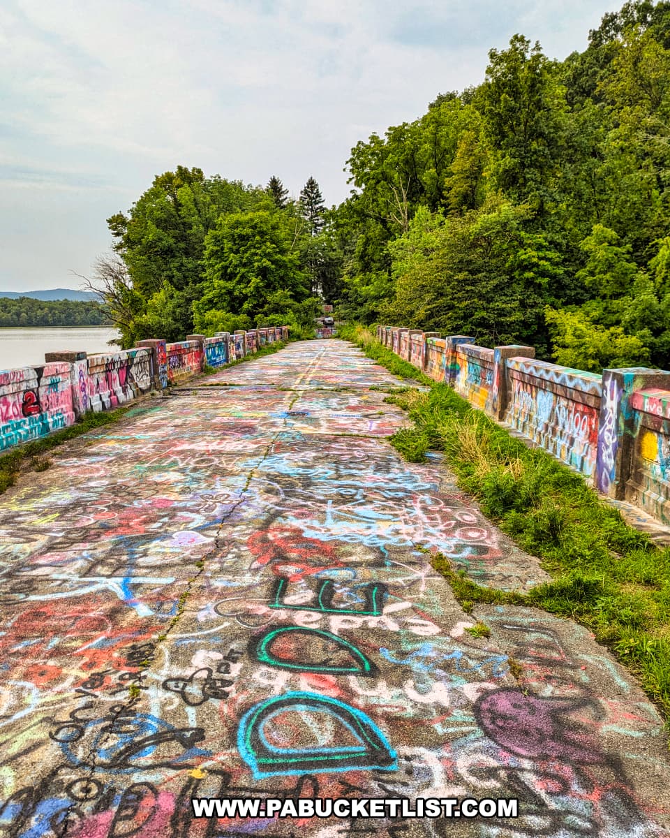 Exploring Graffiti Bridge in Berks County - PA Bucket List