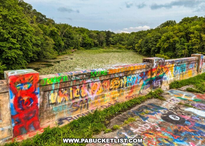 Exploring Graffiti Bridge in Berks County - PA Bucket List