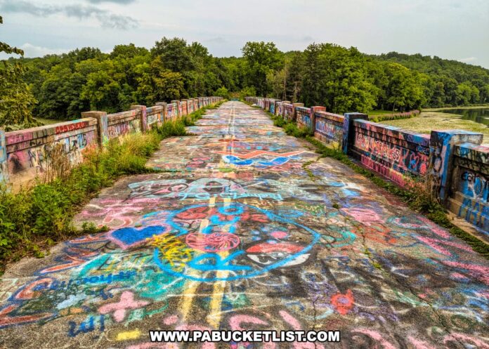 Exploring Graffiti Bridge in Berks County - PA Bucket List
