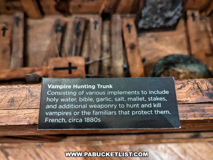 Exploring the Vampire and Paranormal Museum in Bucks County - PA Bucket ...