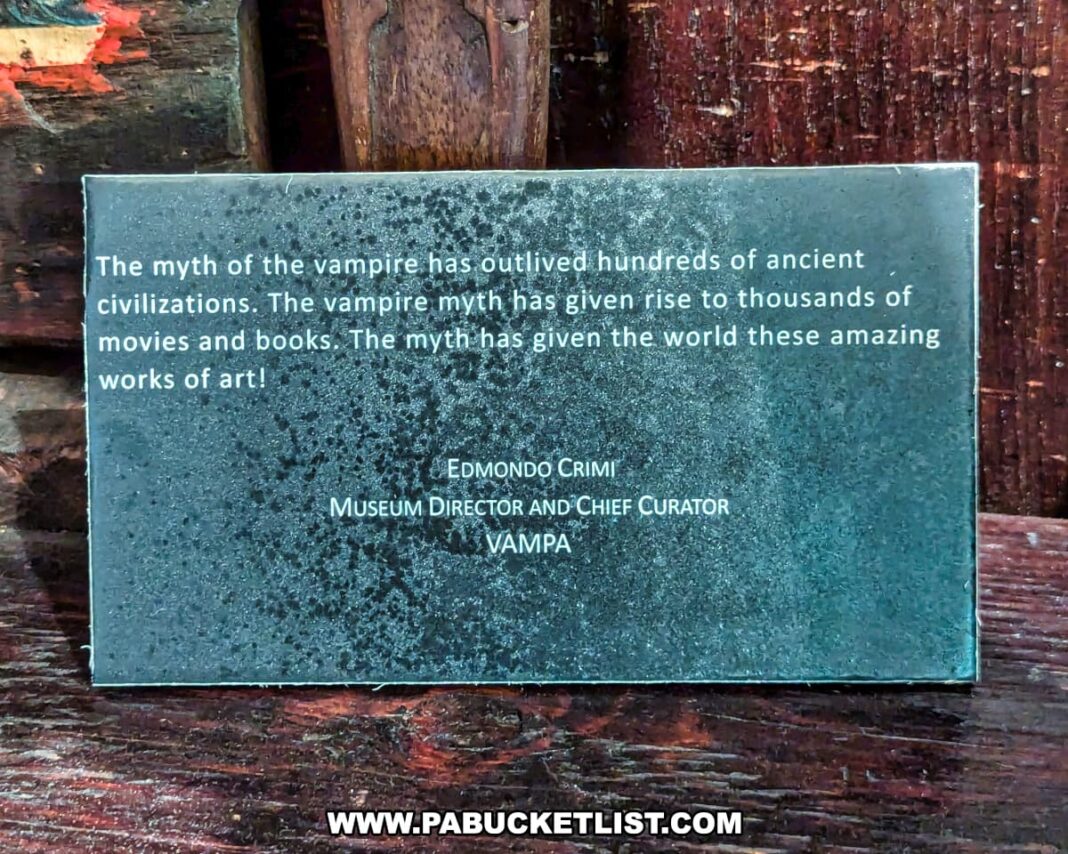 Exploring the Vampire and Paranormal Museum in Bucks County - PA Bucket ...