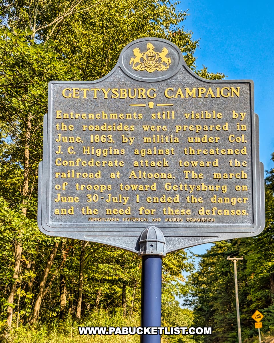 Exploring the Gettysburg Campaign Trenches in Bedford County - PA ...
