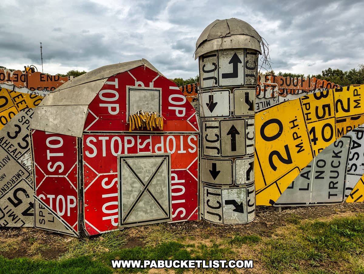 Exploring the PennDOT Road Sign Sculpture Garden in Meadville - PA ...