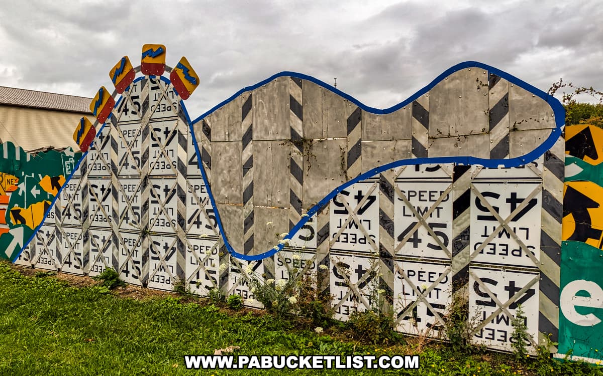 Exploring the PennDOT Road Sign Sculpture Garden in Meadville - PA ...