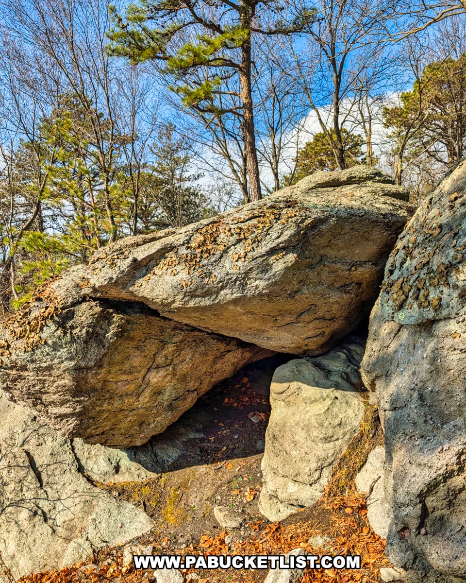 Exploring Hammonds Rocks in Cumberland County - PA Bucket List