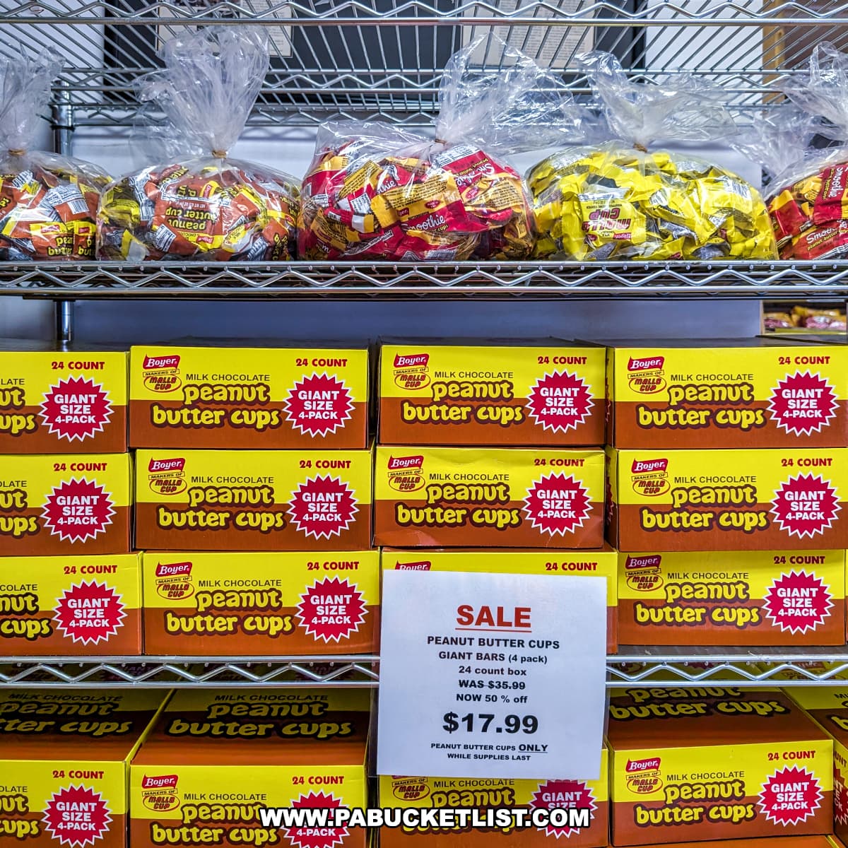 Visiting the Boyer Candy Factory Outlet in Blair County - PA Bucket List