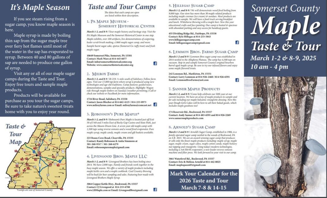 Somerset County Maple Taste & Tour Weekends: A Sweet Tradition