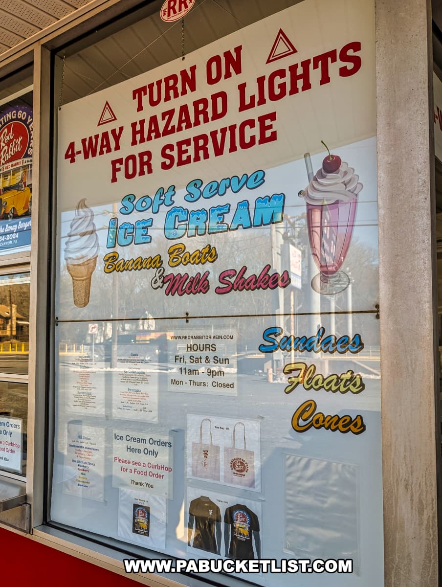 The Red Rabbit Drive-In | Nostalgic Eats Along Route 322 - PA Bucket List