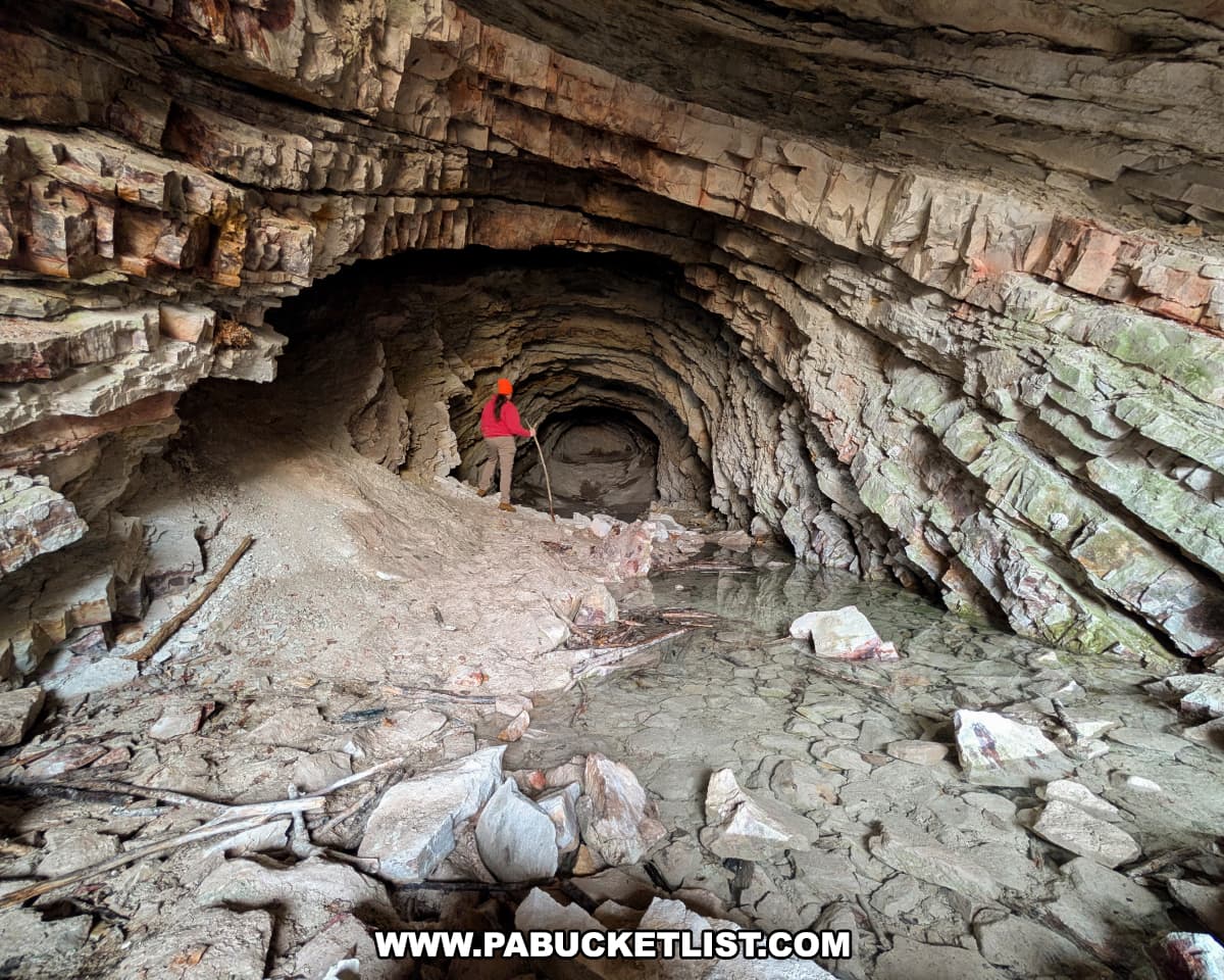 Exploring an Abandoned Railroad Tunnel in Perry County - PA Bucket List