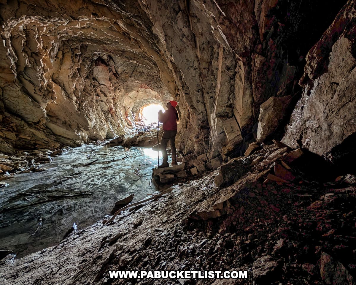 Exploring an Abandoned Railroad Tunnel in Perry County - PA Bucket List