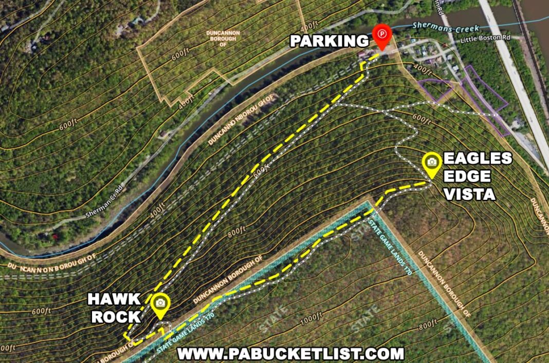 Hiking the Hawk Rock - Eagles Edge Loop in Perry County - PA Bucket List