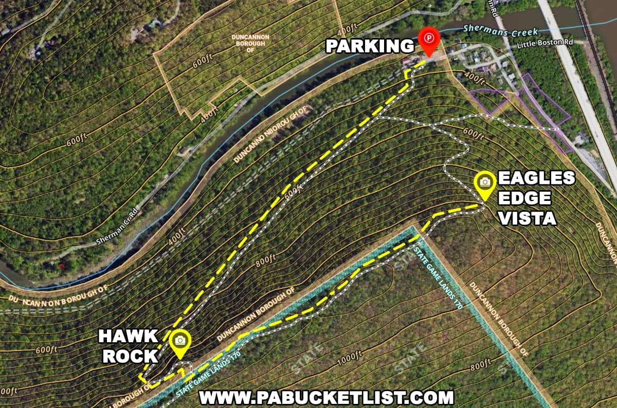Hiking the Hawk Rock - Eagles Edge Loop in Perry County - PA Bucket List