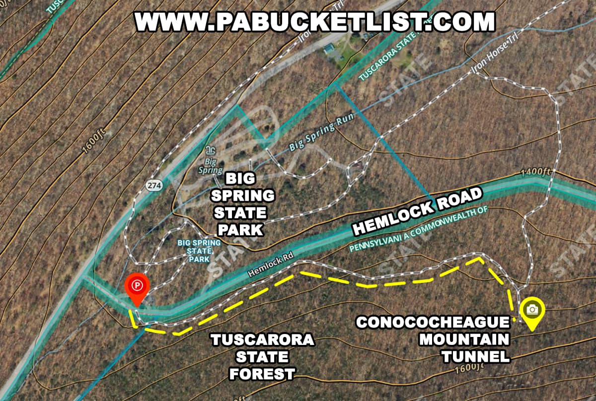 Exploring an Abandoned Railroad Tunnel in Perry County - PA Bucket List