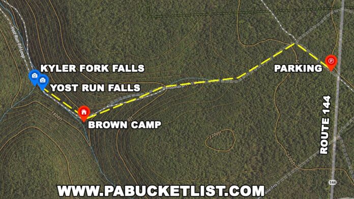 How to Find Yost Run Falls in the Sproul State Forest