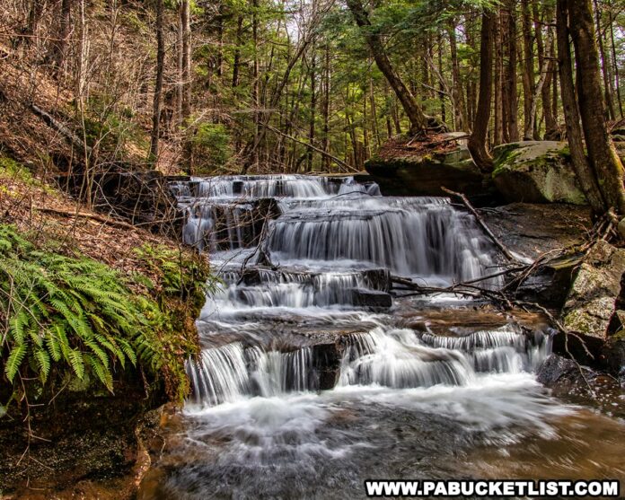 Exploring Pigeon Falls in Forest County - PA Bucket List