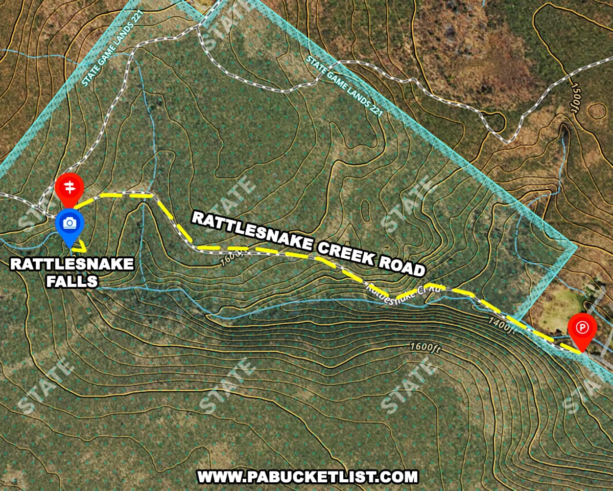 Exploring Rattlesnake Falls in Monroe County - PA Bucket List